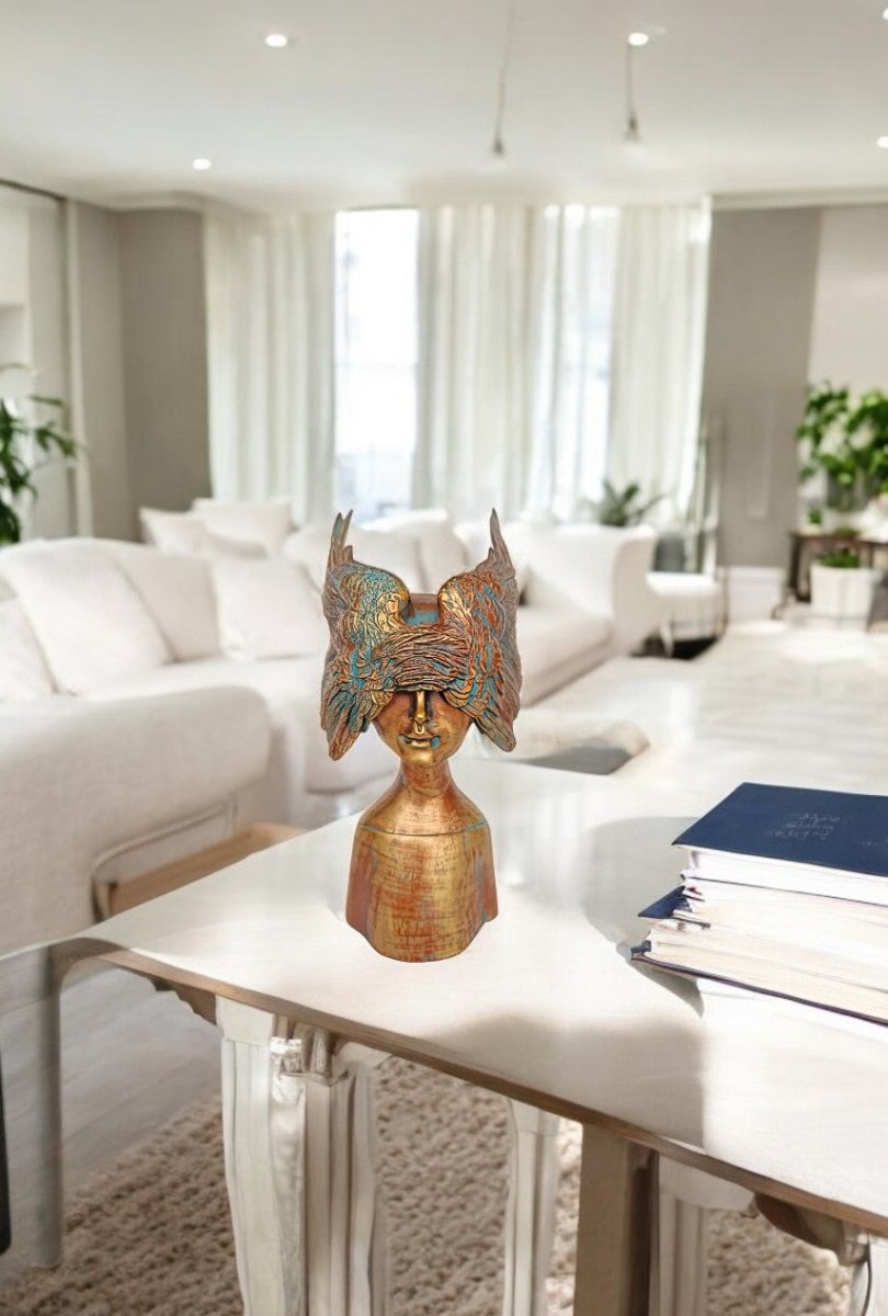 Wing Lady:The Soaring Serenity Table Decor - Punam Metalcrafts